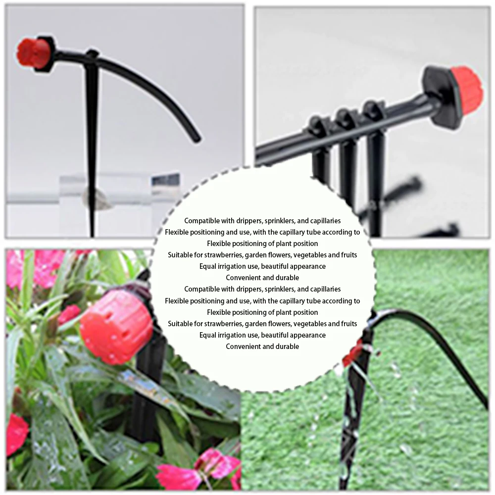 50-Garden-Drip-Irrigation-1-4-Support-Stake-Fixed-Stems-Holder-11cm ...