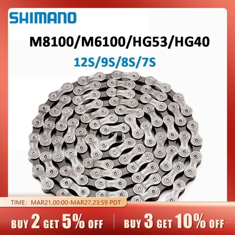 Shimano-Deore-XT-M8100-Chain-M6100-12-Speed-MTB-Chains-HG40-HG53-7-8-9 ...