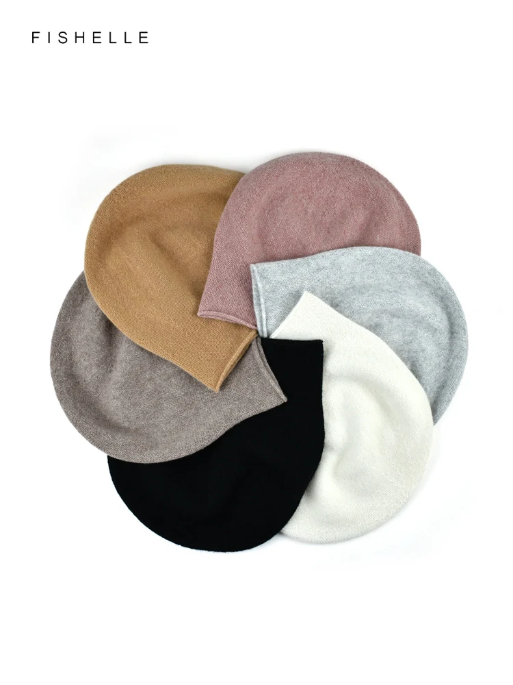 Plain-thin-wool-hat-men-women-warm-autumn-winter-solid-color-wool-cap ...