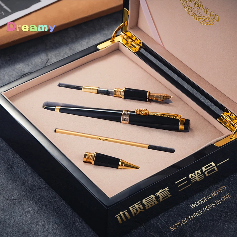 HERO-1111-Three-Pen-Tip-Fountain-Pen-Tip-0-5mm-Bent-Tip-0-8mm-Ballpoint ...