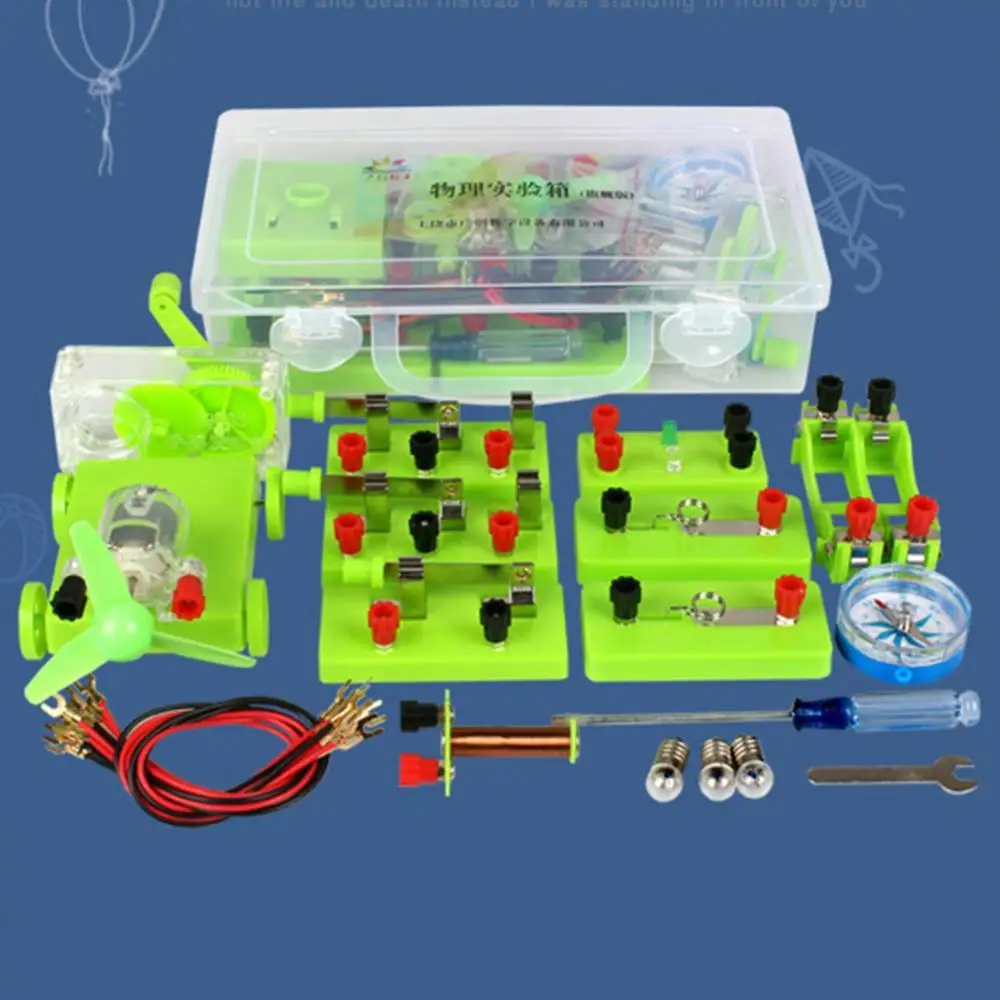 Kids Electric Toy Basic Circuit Electricity Magnetism Learning Kit ...