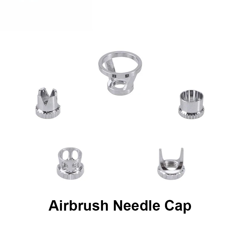 Airbrush Nozzle Needle Cap Accessories Normal/Crown/Tomahawk/Splatter ...