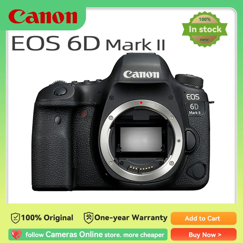 Canon EOS 6D Mark II DSLR SLR Digital Compact Camera High Pixel ...