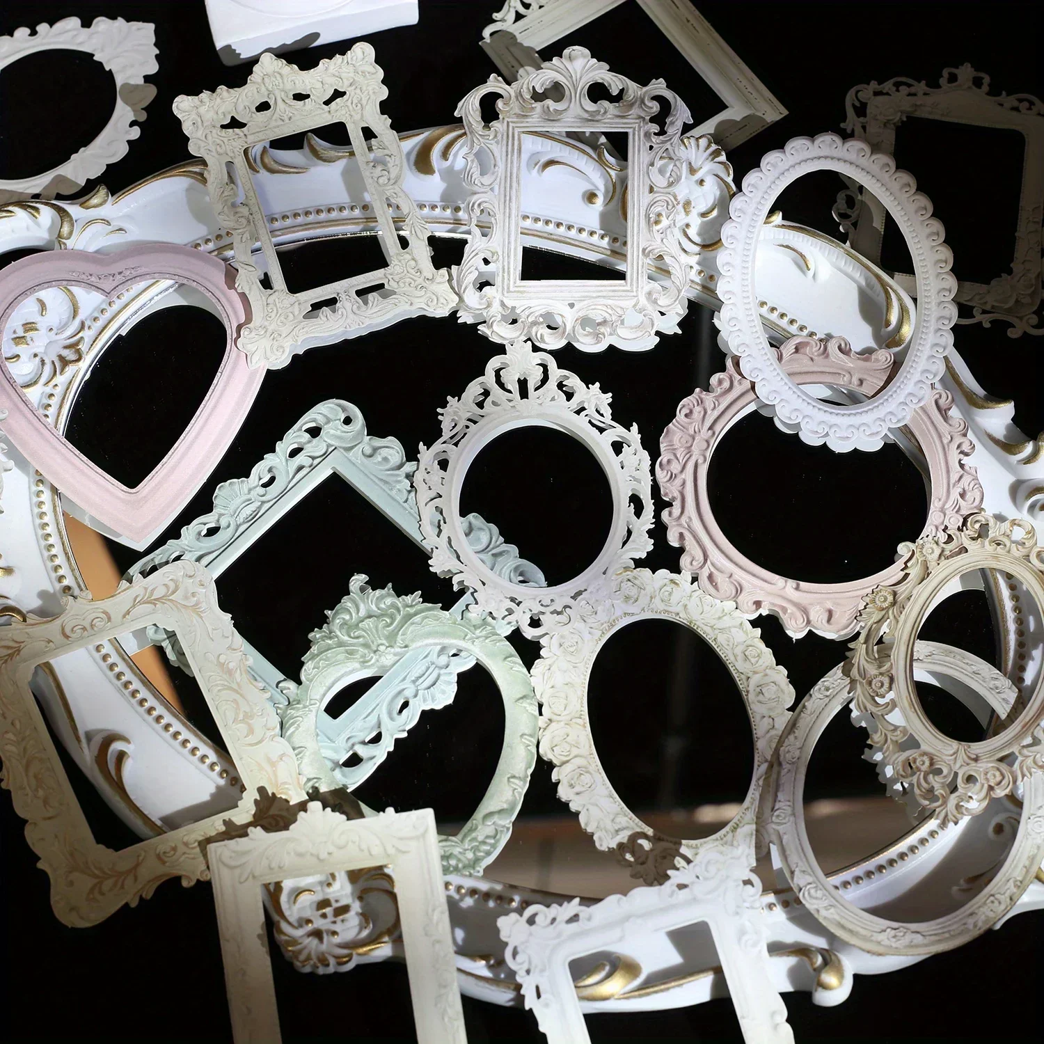 10 pcs Frame Scrapbook Paper Vintage Hollow DIY Scrapbooking Collage ...