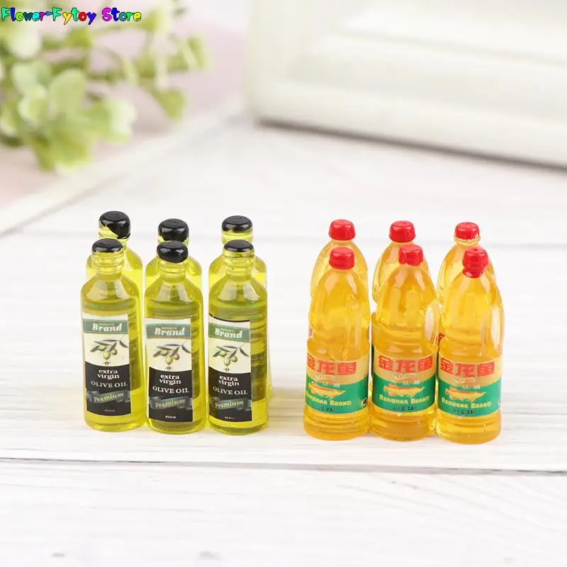 6Pcs-Lot-Mini-Kawaii-Resin-Olive-Oil-Miniature-Dollhouse-Oil-Bottle ...