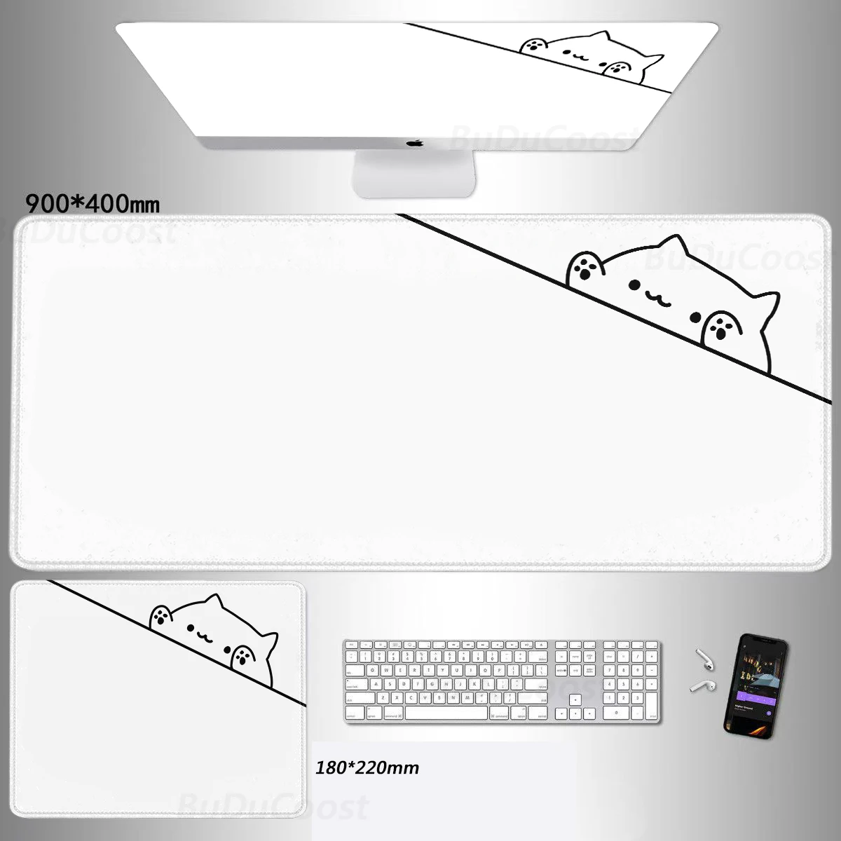 HD print Gaming Expansion pad Game Keyboard Pad The cute little cat ...