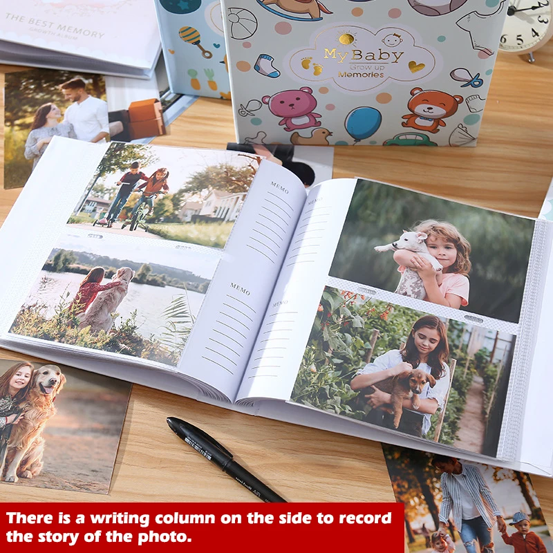 6-inch-Photo-Album-Writable-Collection-of-Children-Growth-Photos-200pcs ...