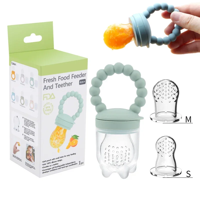 Baby Food Grade Silica Gel Baby Pacifiers Fruit Feeder and Healthy Way ...