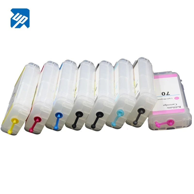 UP 130ml x 8 refillable Ink cartridge replacement for HP 70 hp70 for hp ...