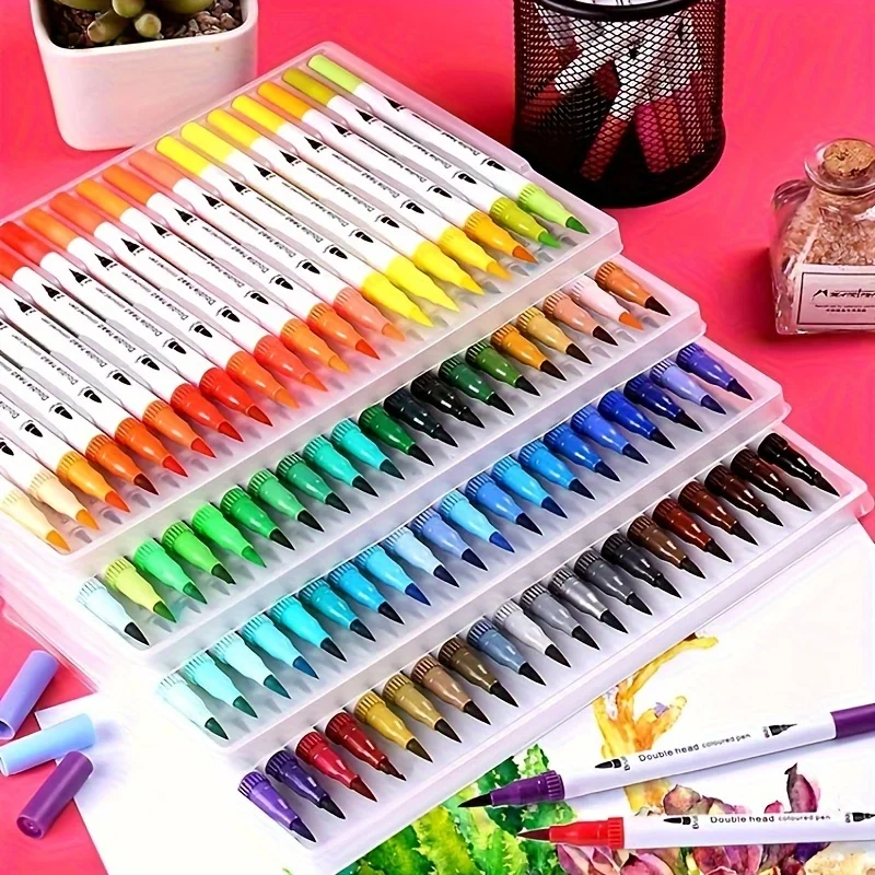 12-120-Colors-Dual-Art-Marker-Sketching-Manga-Markers-Drawing-Set ...