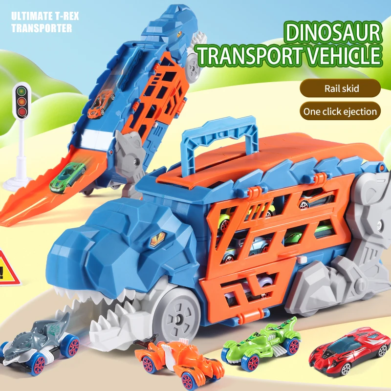 Dinosaur-Morphed-track-ejection-car-Toy-Alloy-car-model-Boy-morphed ...