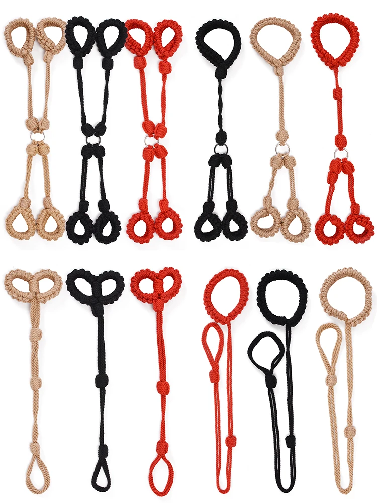 Cotton-Rope-Cuffs-Handcuffs-Leg-Ankle-Cuff-Restraints-Bondage-Bracelet ...