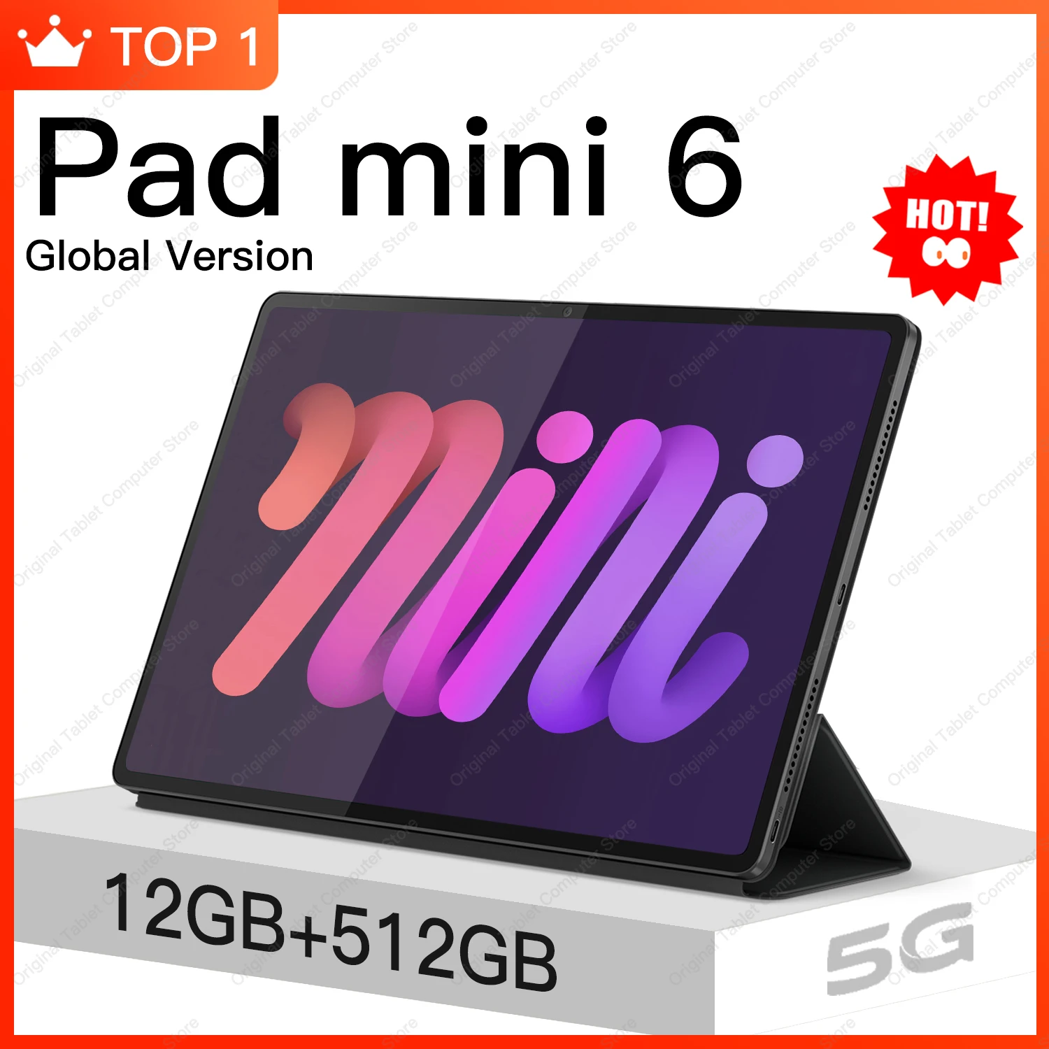 New Tablet Pad mini 6 Android12 Global Version 8GB 512GB MTK6797 Tablet ...