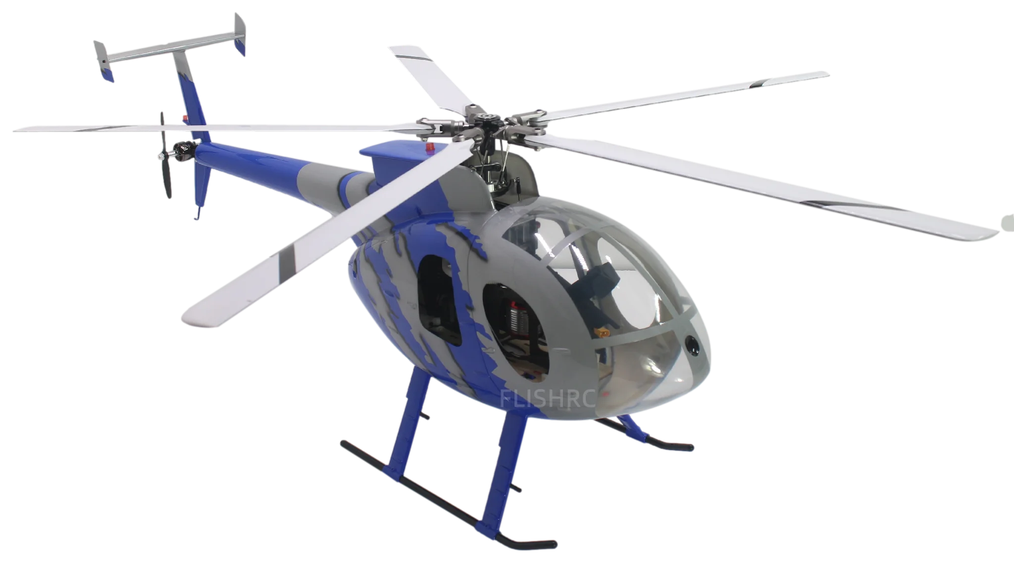 FLISHRC Roban MD-500E MD500 G-Jive 500 Size Helicopter Scale Five Rotor ...