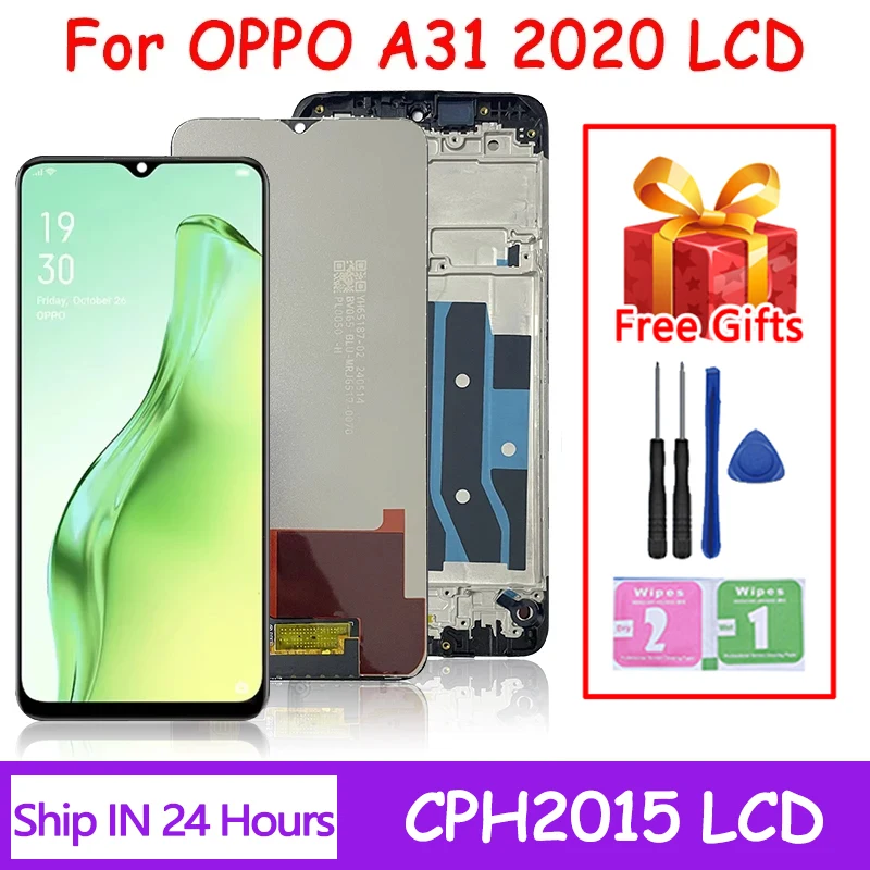 6.5"Tested A31 LCD For OPPO A31 2020 CPH2015 CPH2073 CPH2081 CPH2029 ...