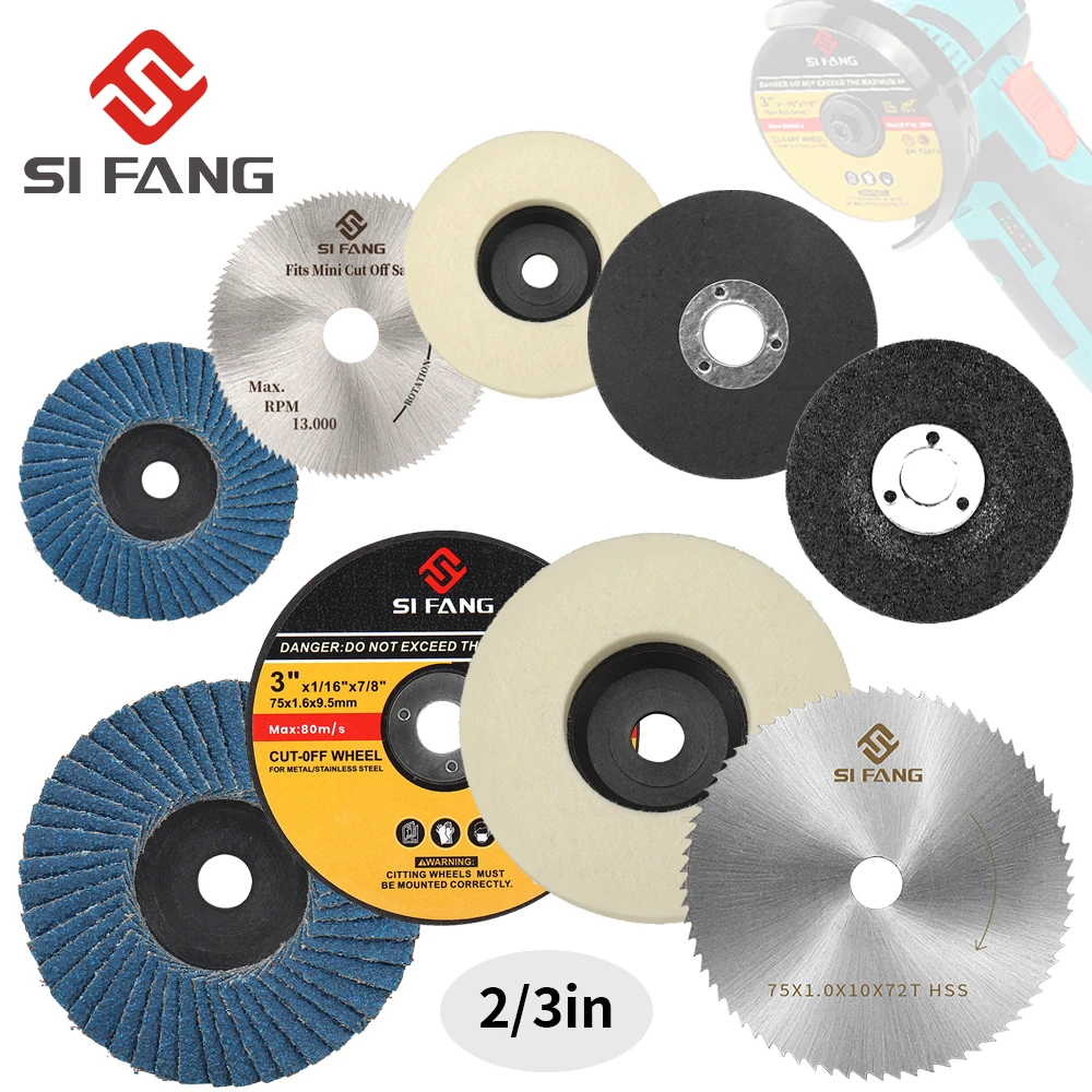 50mm/75mm Cutting Disc for Angle Grinder Steel Stone Sanding Disc ...