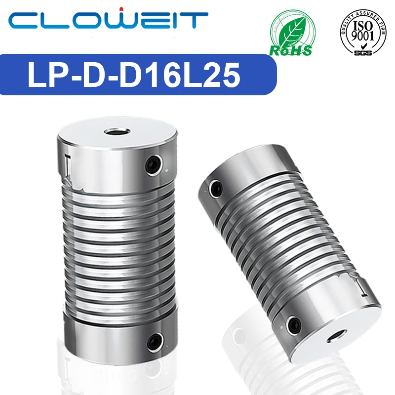 Cloweit-Spring-Couplers-LP-D-D16L25-Zinc-Alloy-Flexible-Motor-Shaft ...