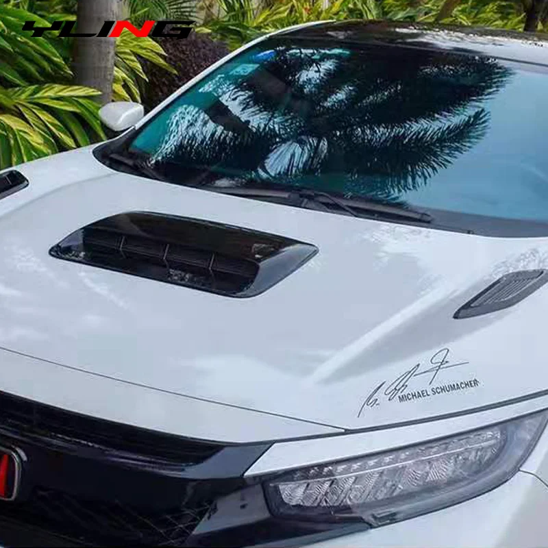 Universal Car Air Intake Bonnet Flow Input Inlet Hilux Hood Scoop Vent ...