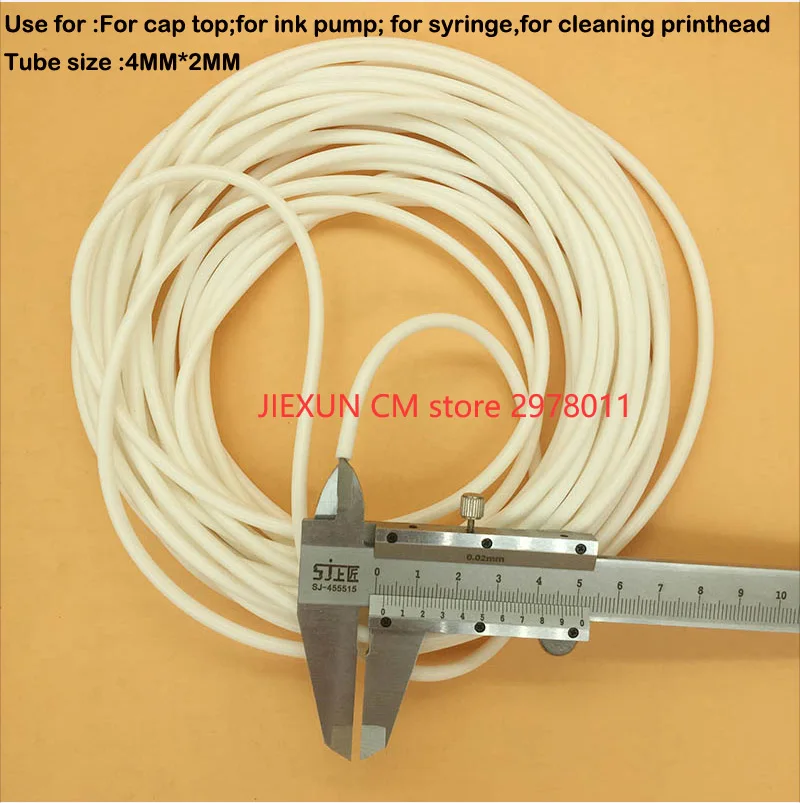 5Meter-4mm-2mm-rubber-soft-ink-pump-tube-silicone-ink-hose-pipe-tubing ...