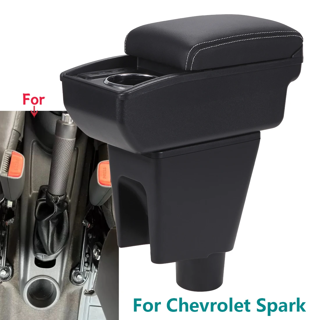 For Chevrolet Spark Armrest Box For Chevrolet Spark 3 III Aveo T200 Car ...