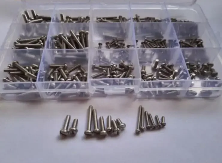 300PCS-M2-M3-M3-5-Slotted-Socket-Stigma-Column-Head-Screw-Cross-Bolt ...