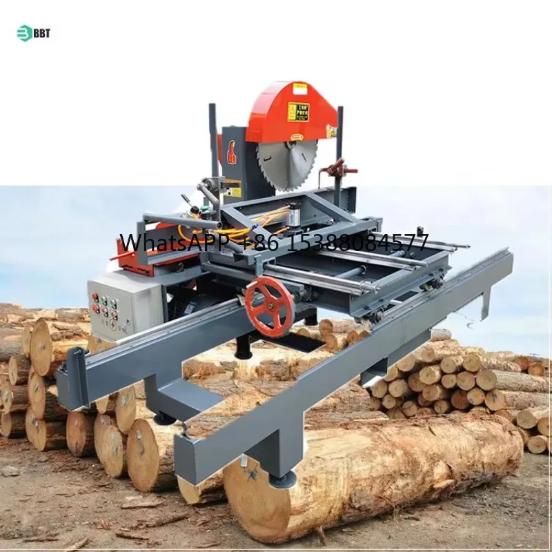 High Quality Round Log Cutting Saw Sliding Table Saw Log Wood ...