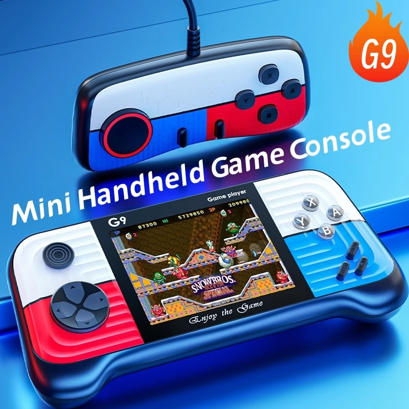 3 Colors Mini Handheld Game Player With 666 Games G9 3 Inch Screen ...