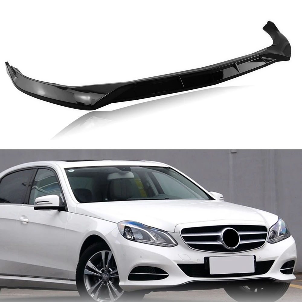 Front-Bumper-Spoiler-Lip-For-Mercedes-Benz-W212-E-Class-2013-2015-Sport ...