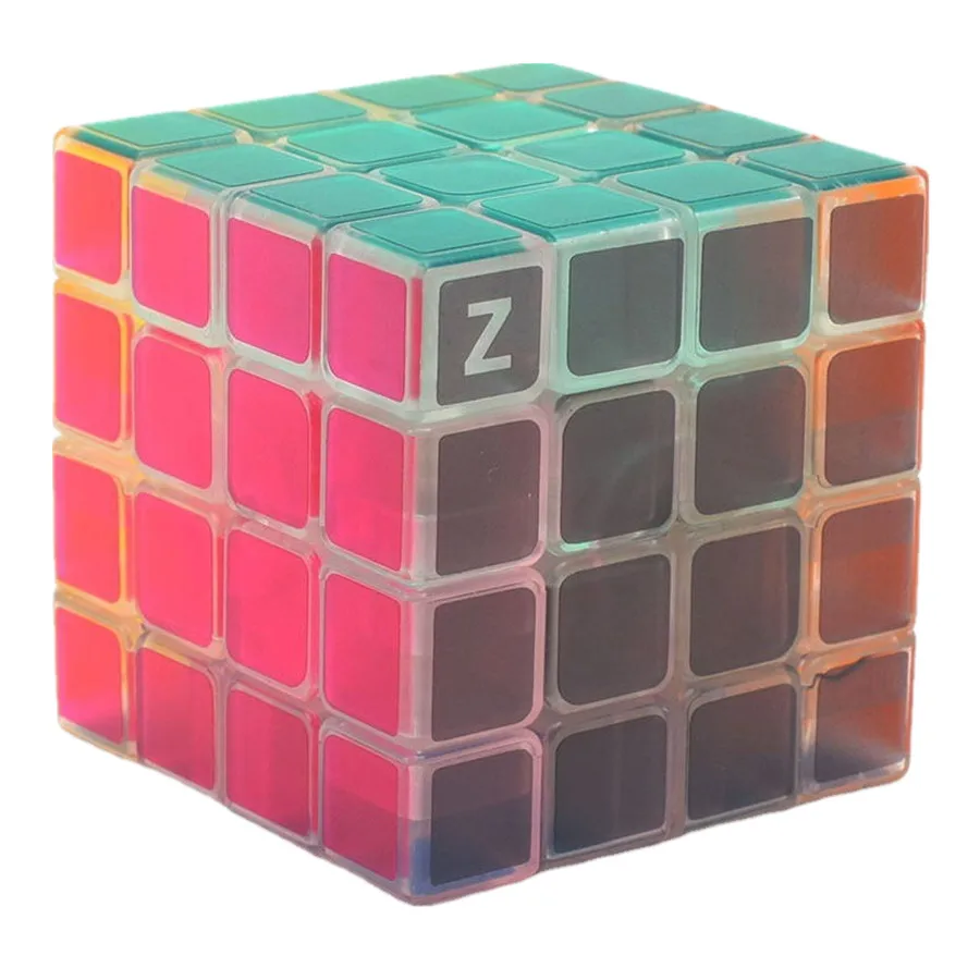 Fun-ZCUBE-4x4-Frosted-Transparent-Powder-Smooth-Magic-Cube ...