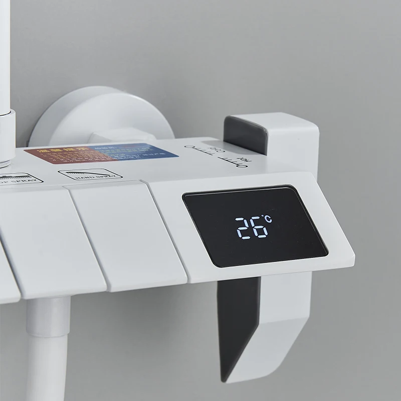 4 Way Mixer Tap Digital Display Shower System Set