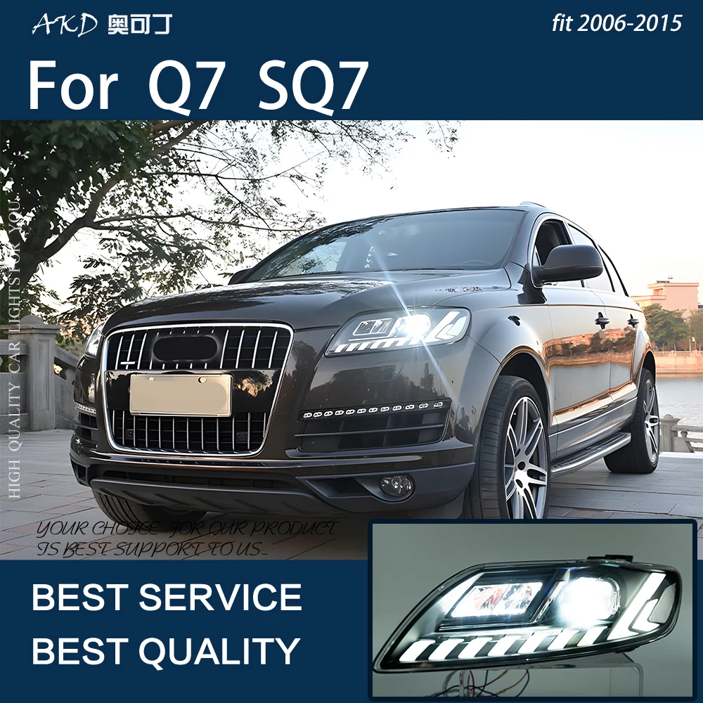 Car-Lights-For-Audi-Q7-2006-2015-SQ7-LED-Auto-Headlight-Assembly ...