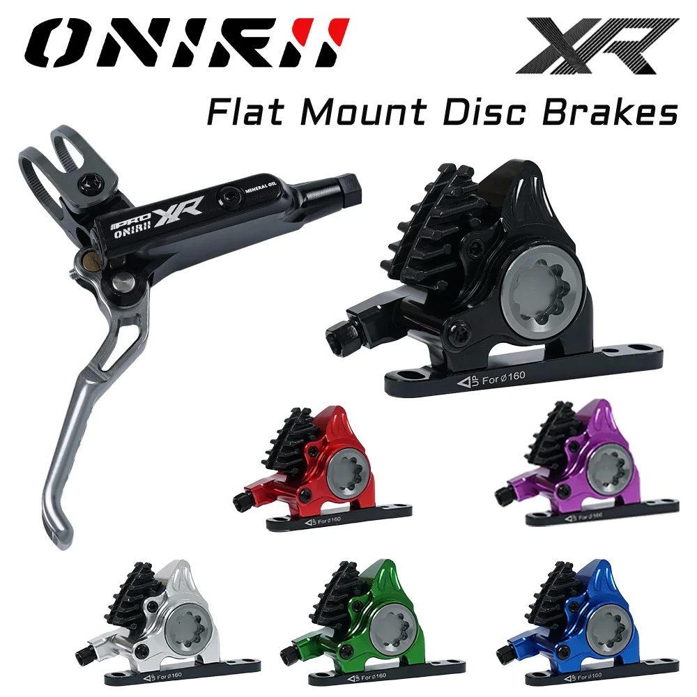 ONIRII XR Flat Mount Oil Disc Brake 2 Piston Hydraulic Clipper Double ...