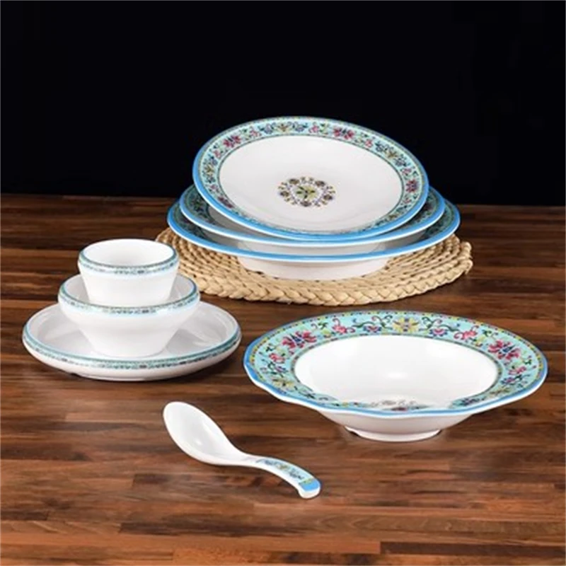 Breakage-proof-Tray-Melamine-Tray-Imitation-Porcelain-Palace-Style ...