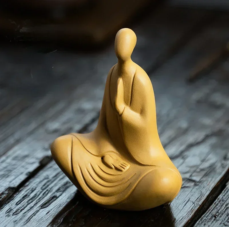 Purple-Sand-Tea-Pet-Tea-Set-Ornament-No-Buddha-Duan-Ni-Little-Novice ...