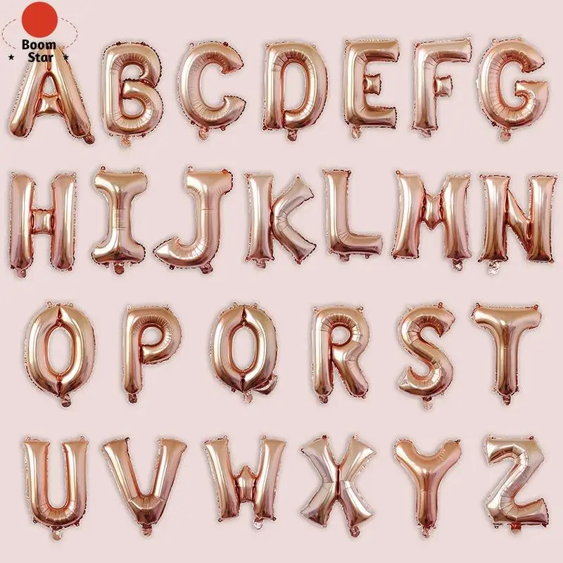 1pcs-New-32-Inch-Foil-Rose-Gold-Letter-Ballon-Birthday-Theme-Party ...
