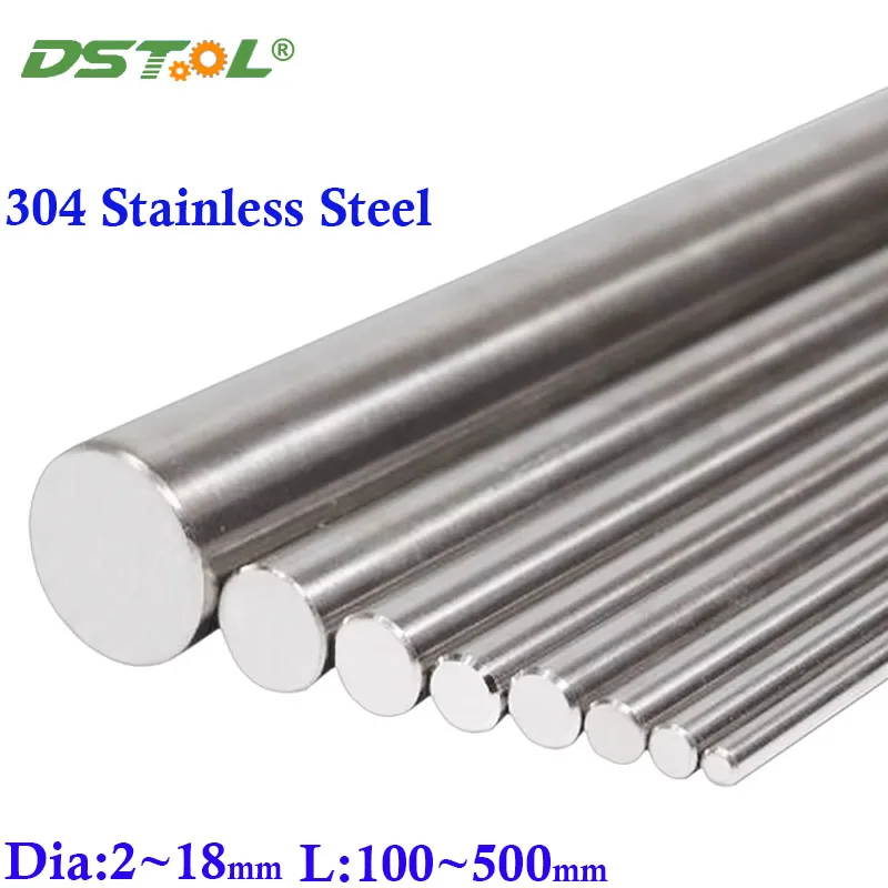 1Pc-Solid-304-Stainless-Steel-Round-Rod-Model-Straight-Metal-Round ...