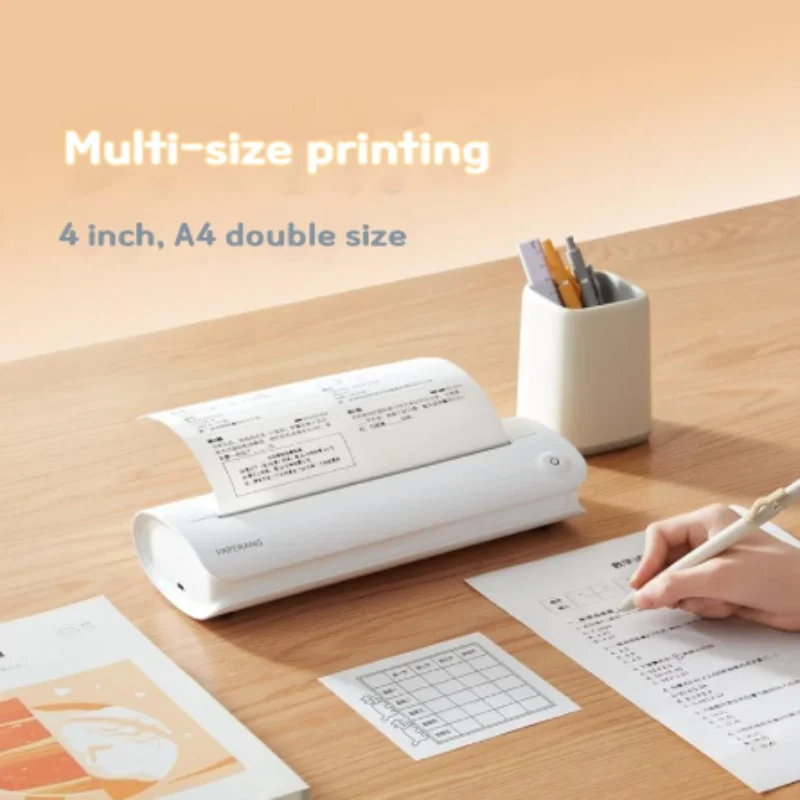 Student Home Office Mini A4 Portable Remote Wide Wrong Printer Ink-free ...