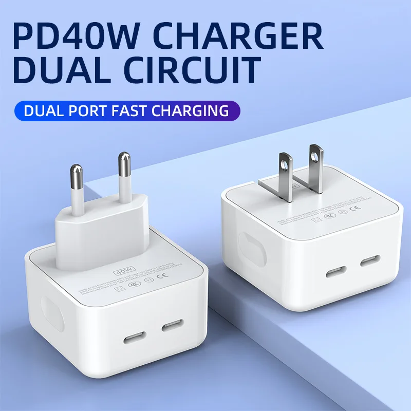 Phone-Quick-Charger-Dual-PD-10W-Mobile-Phone-Charging-Head-USB-Wall ...
