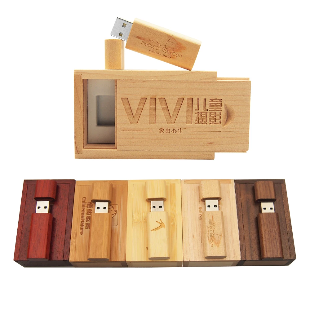 Custom-LOGO-Creativity-Round-Wooden-Usb-2-0-Box-Usb-Pen-Drive-8GB-16GB ...