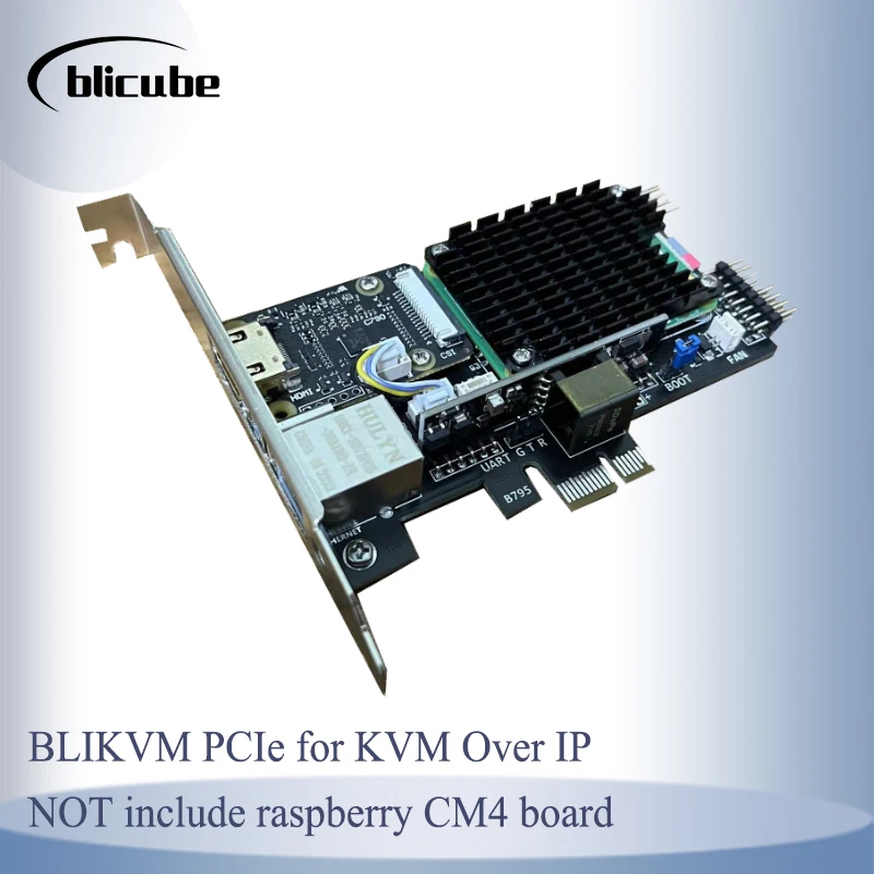 BliKVM PCIe "KVM przez IP" Raspberry Pi CM4 PoE HDMI CSI PiKVM v3| | - AliExpress