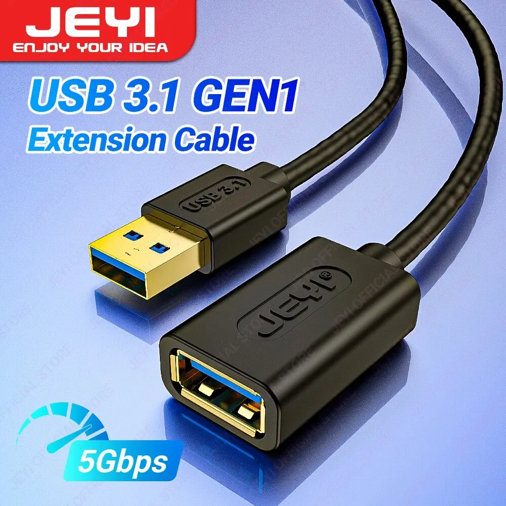 JEYI-USB-Extension-Cable-USB-3-1-GEN1-5G-Extend-Male-to-Female-Cord ...