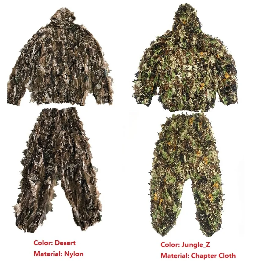 Men-Military-Bionic-Camouflage-Clothes-3D-Leaves-Sniper-Ghillie-Suits ...