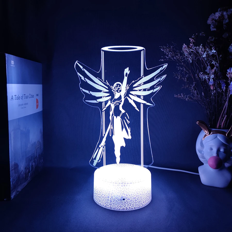 3D-LED-Anime-Game-Overwatch-Mercy-Lamp-Fantastic-Cute-Acrylic-Night ...