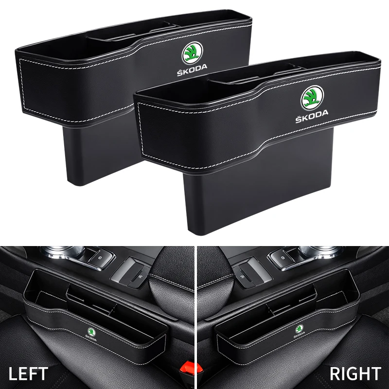 Multifunctional-Organizer-Car-Front-Seat-Crevice-Storage-Box-For-Skoda ...
