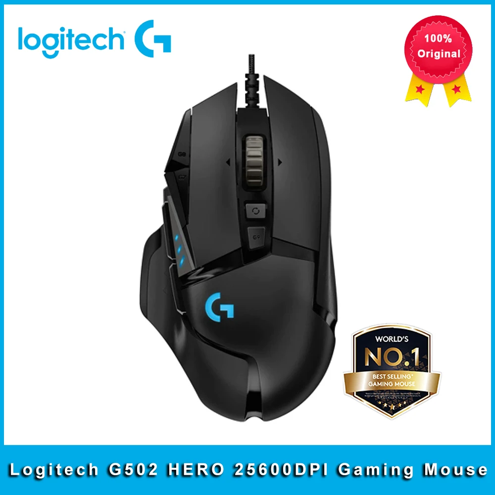 Logitech-G502-HERO-Professional-Gaming-Mouse-Sincroniza-o-de-Luz-Ajust ...