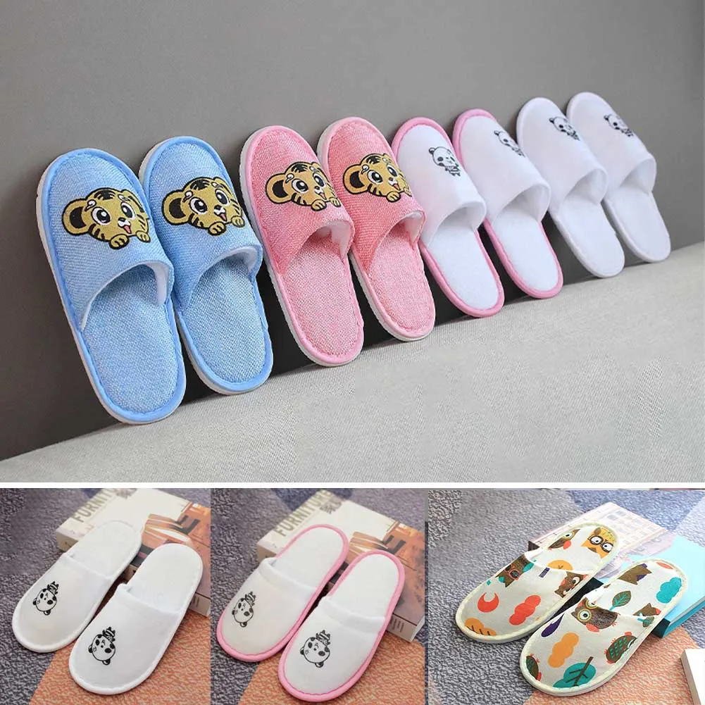 Children-Hotel-Travel-Disposable-Slippers-Party-Sanitary-Home-Guest-Use ...