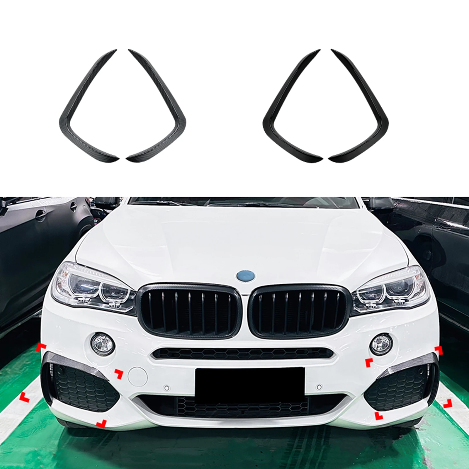 Front-Bumper-Side-Air-Vent-Canard-Trim-For-BMW-X5-F15-M-Sport-2014-2018 ...