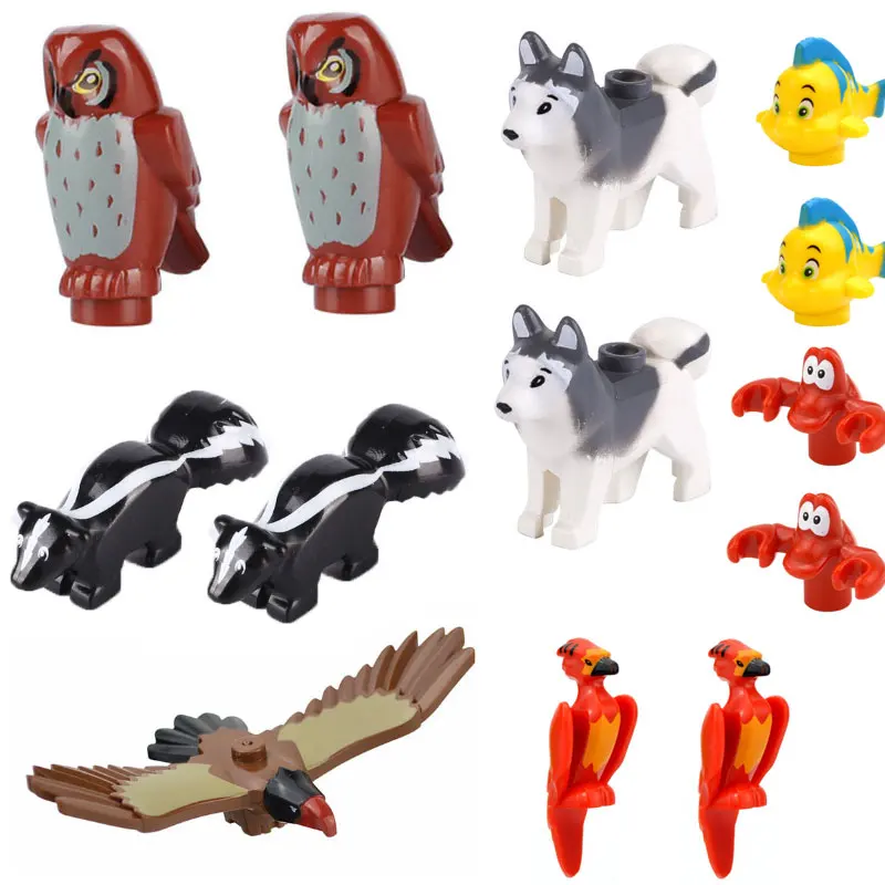 Compatible Small Animals Building Blocks MOC Turtles Bird Dolphin Fish ...