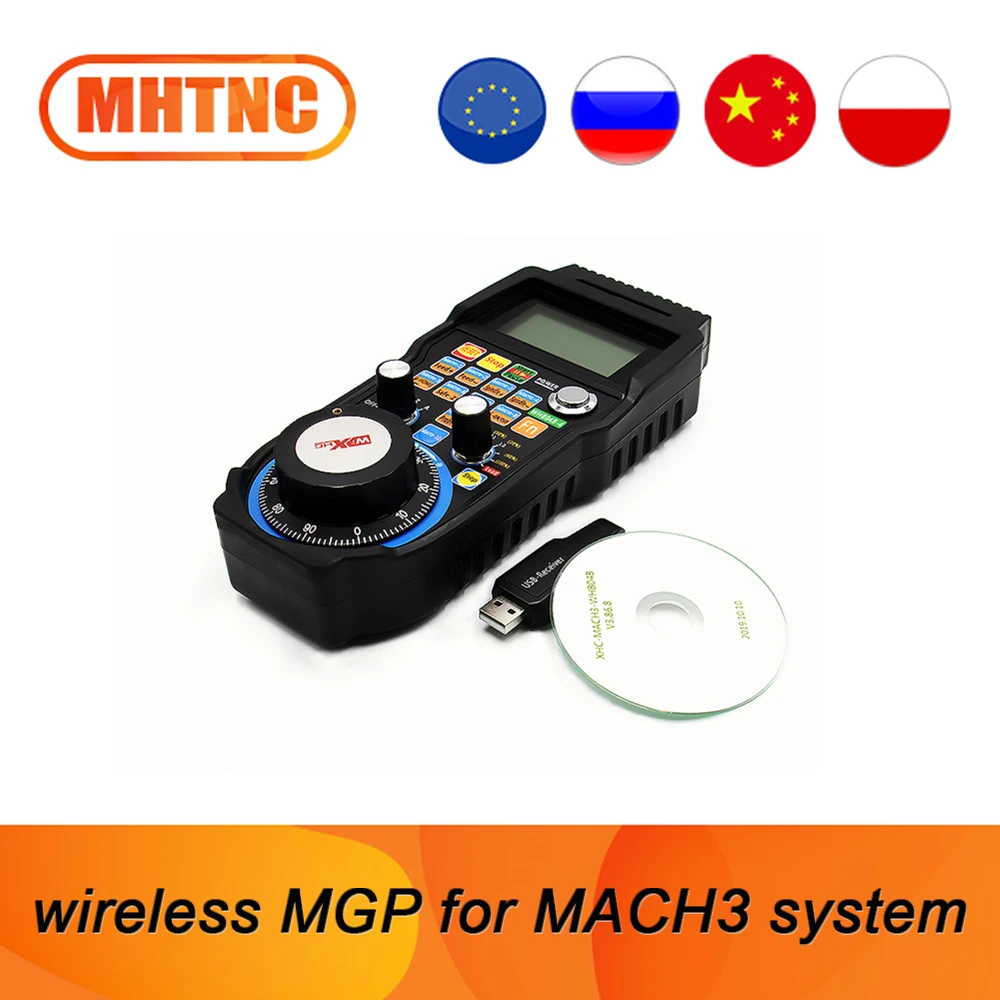 Discount CNC Controller wireless MPG MACH3 system WHB04B 4 4 axis WHB04B 6 6 axis Manual Pulse ...