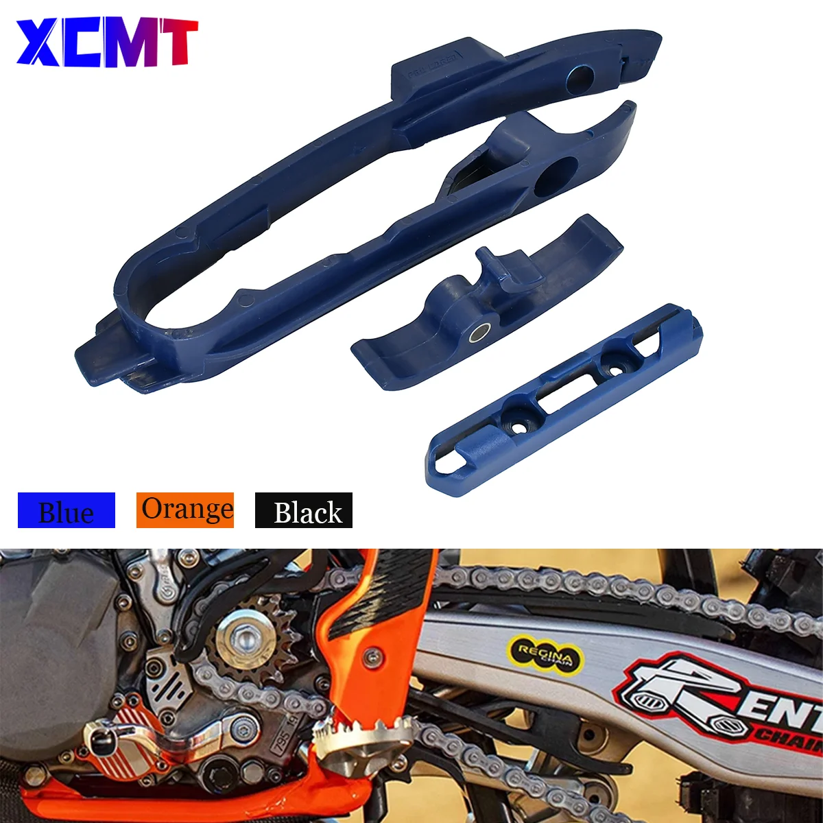 Motorcycle-Swingarm-Chain-Slider-Kit-For-KTM-Chain-Guard-Guide-Brake ...